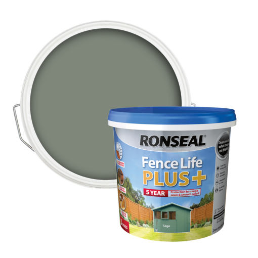 Ronseal Fence Life Plus Paint Sage - 5L: The Perfect Addition to Any ...